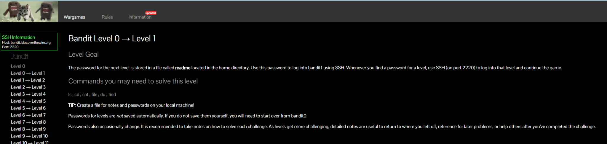 ゲーム感覚でlinuxコマンドを叩く。【OverTheWire: Bandit】 - スニーキーブログ