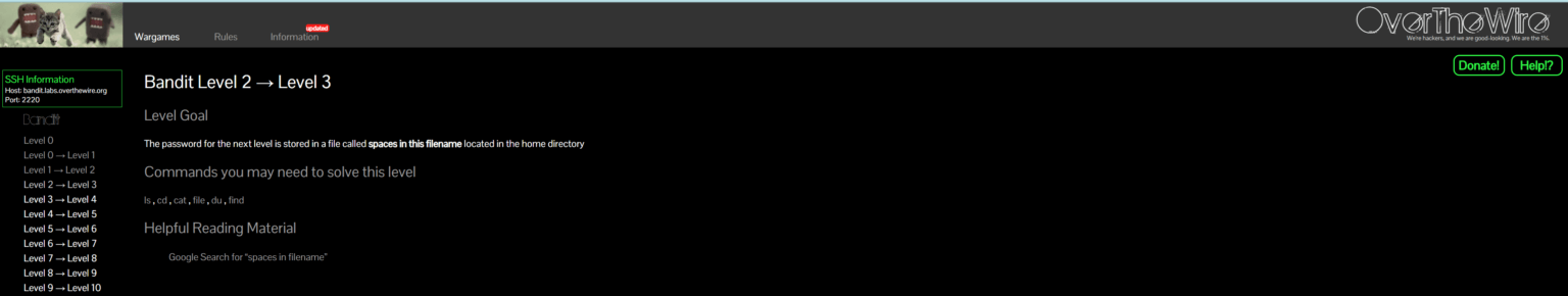 ゲーム感覚でlinuxコマンドを叩く。【OverTheWire: Bandit】 - スニーキーブログ