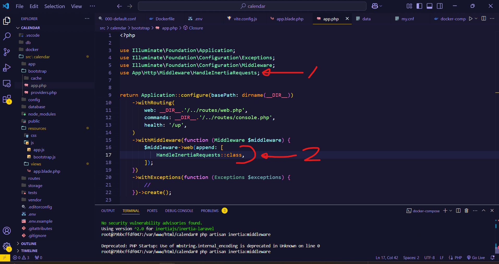 LaravelとInertiaとVueでSPAを作る環境構築 - スニーキーブログ